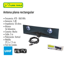 Antena plana rectangular